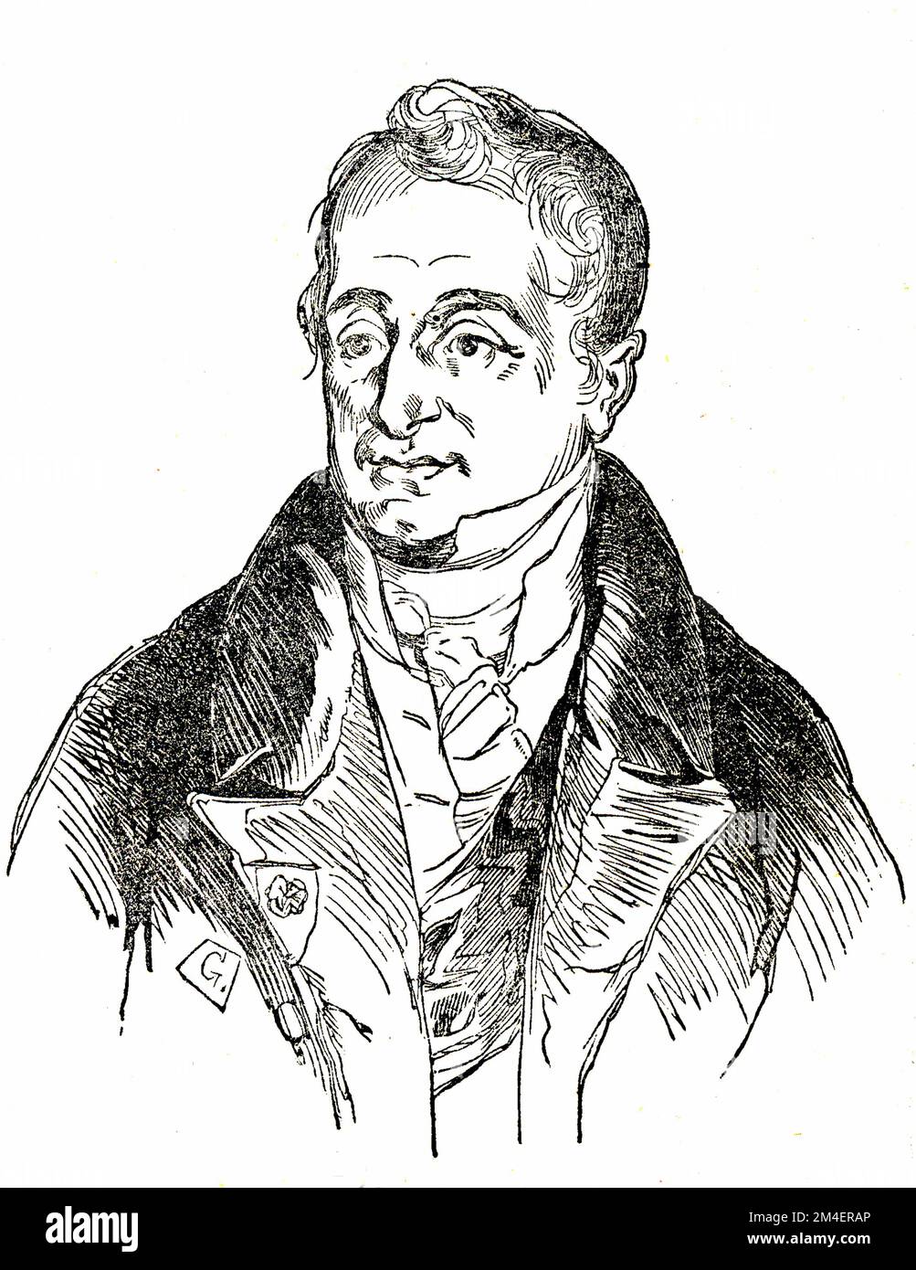 Guillaume Dupuytren, French surgeon, illustration Stock Photo - Alamy