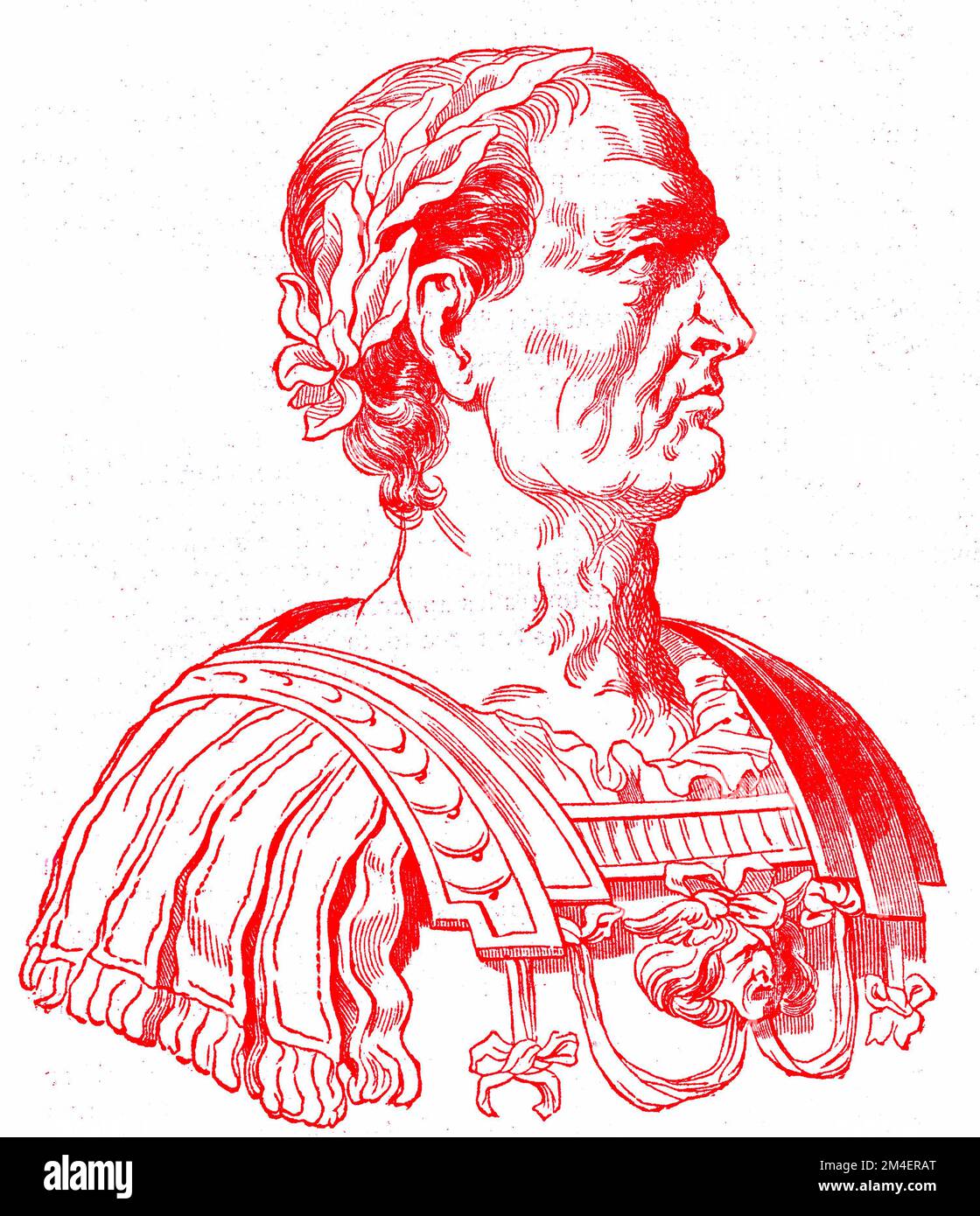 Julius Caesar, Roman statesman, illustration Stock Photo - Alamy