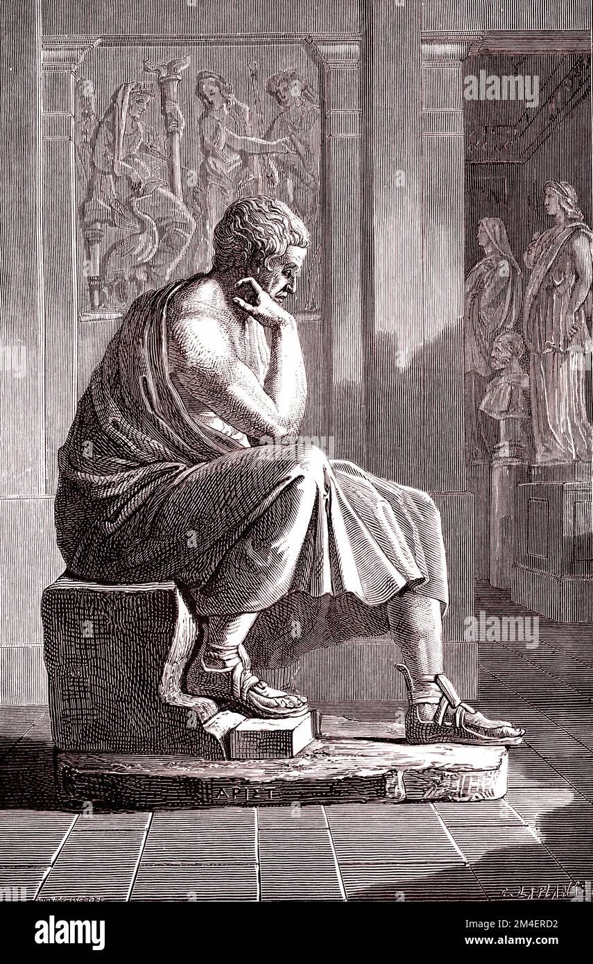 Aristotle, Ancient Greek philosopher Stock Photo - Alamy