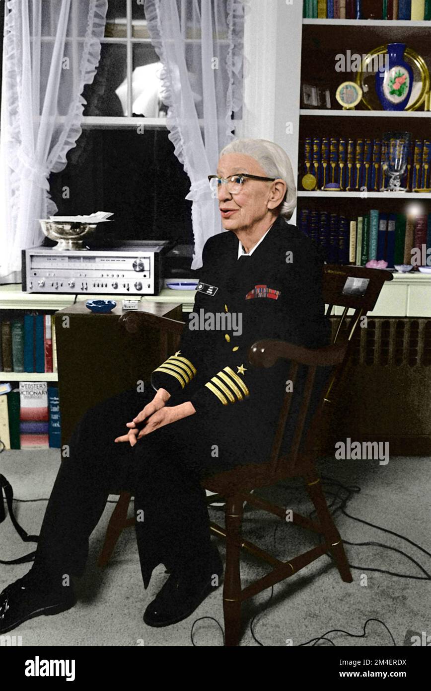 Grace Hopper, US computer scientist Stock Photo - Alamy