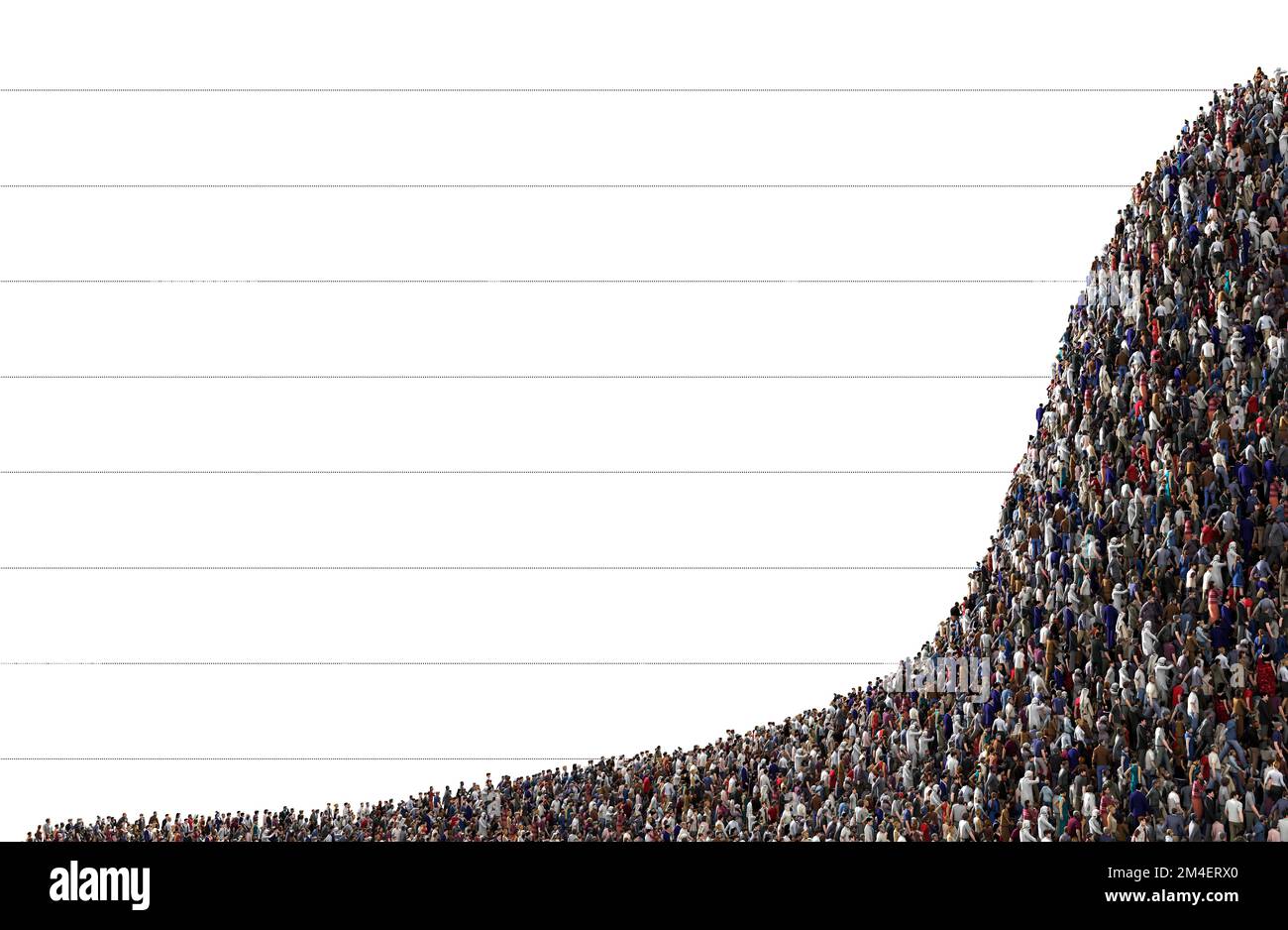 Increasing world population, illustration Stock Photo - Alamy