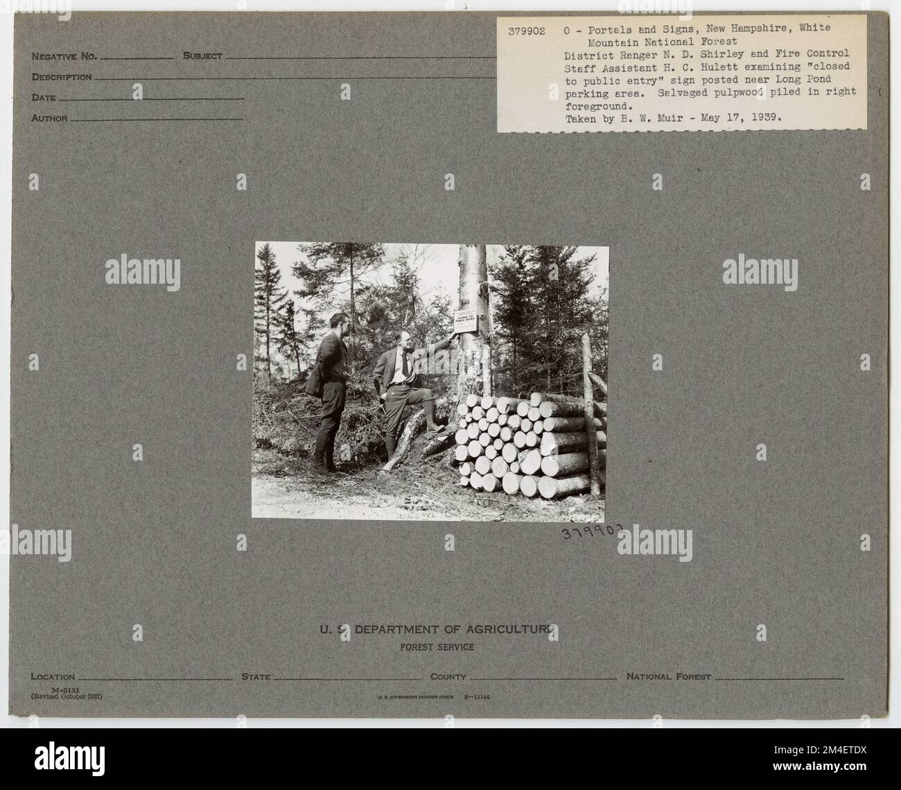 Signs - New Hampshire. Photographs Relating to National Forests ...
