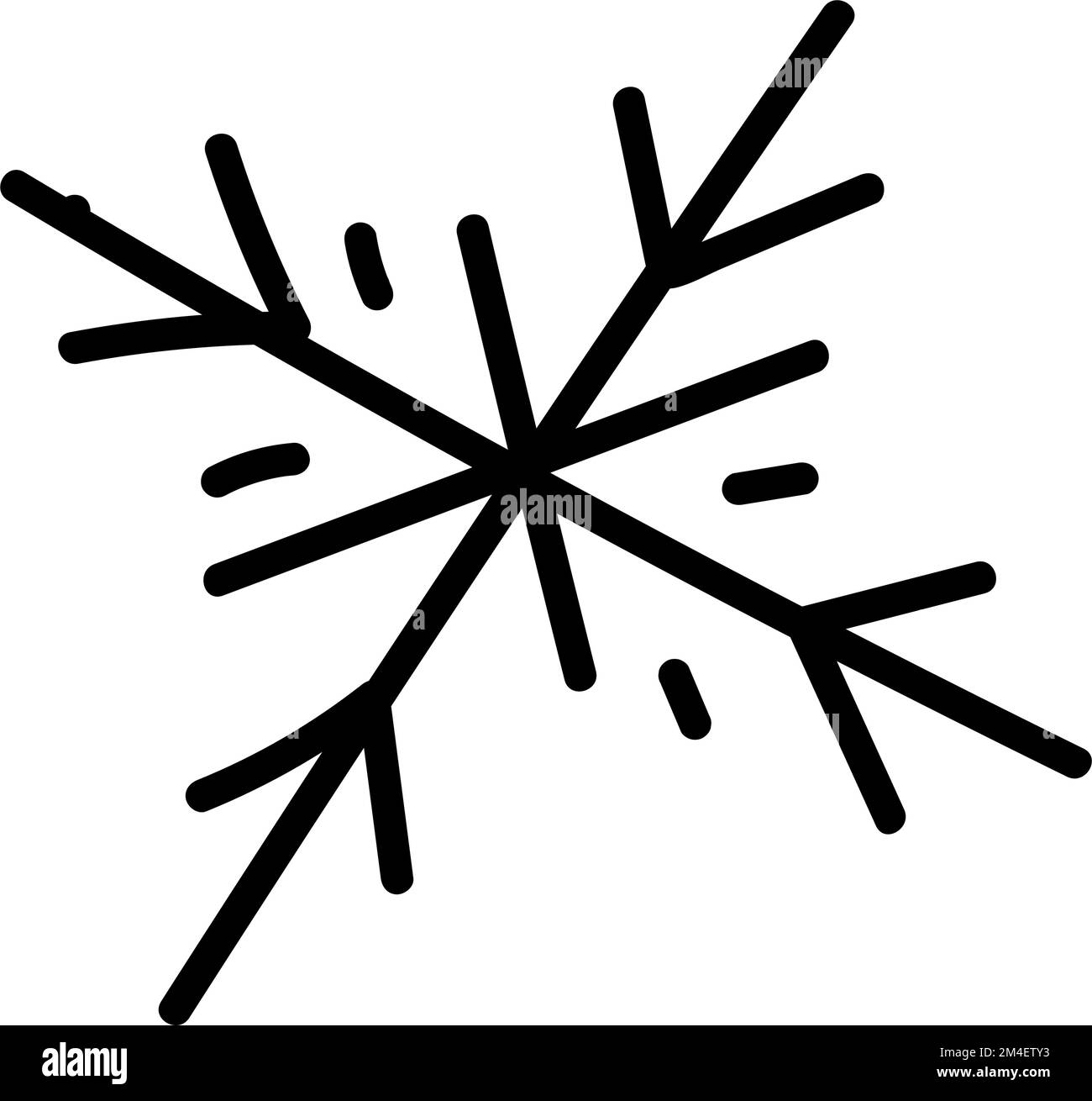 Isolated snowflake icon Flat design Vector Stock Vector Image & Art - Alamy