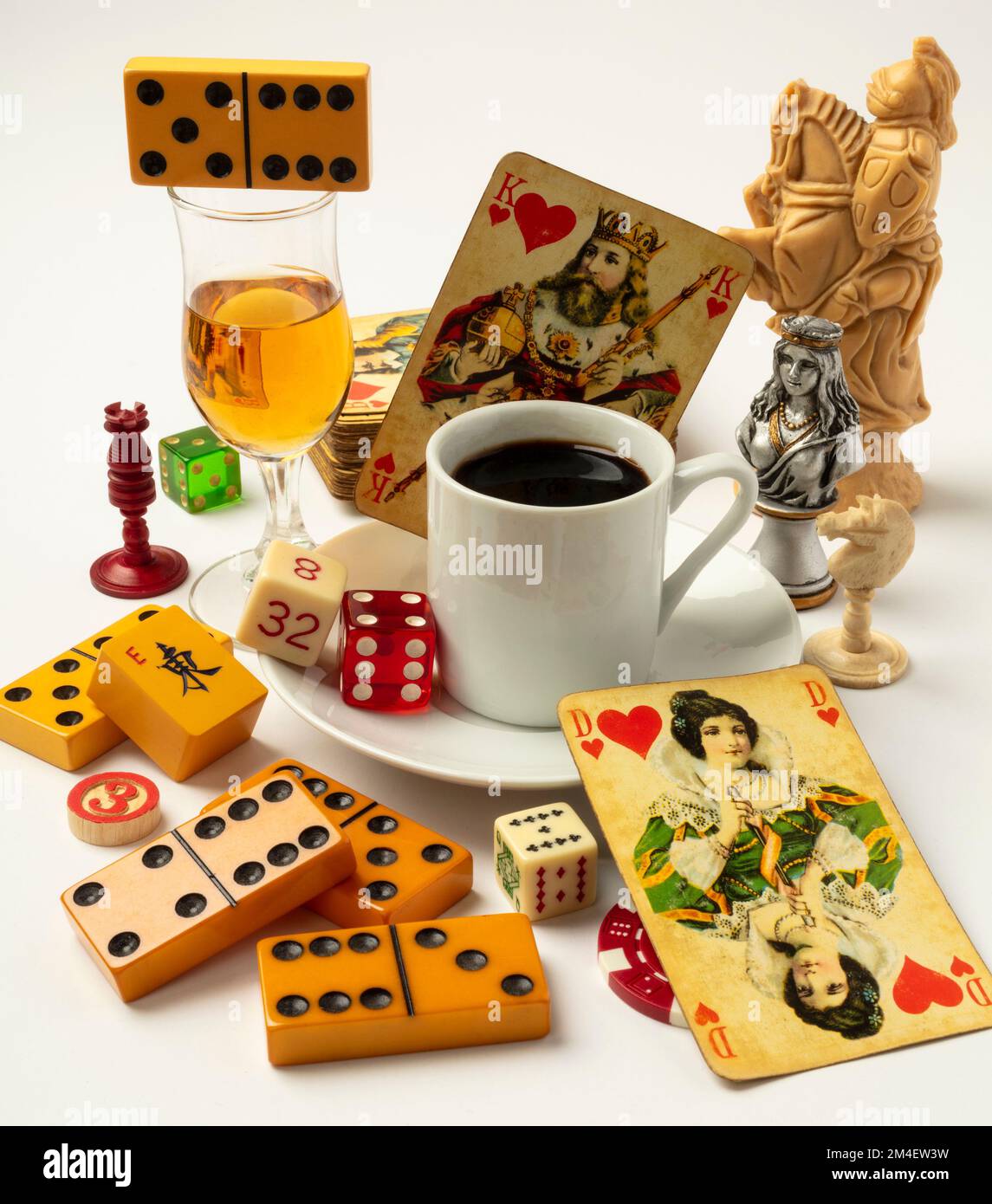 Games We Used To Play Still Life Stock Photo - Alamy