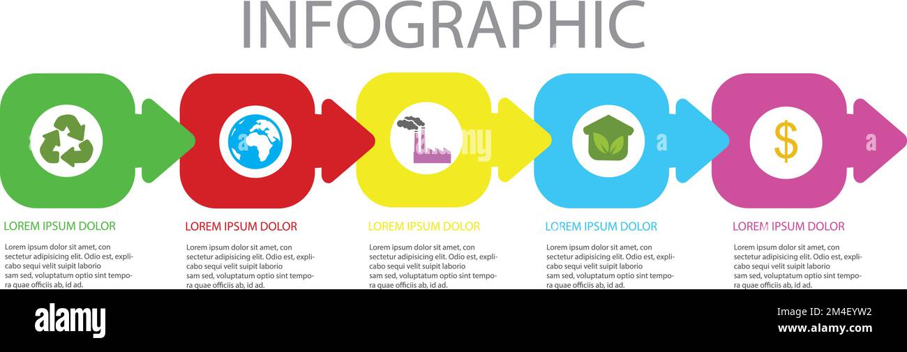 A vector illustration of a modern ecology infographic editable template ...