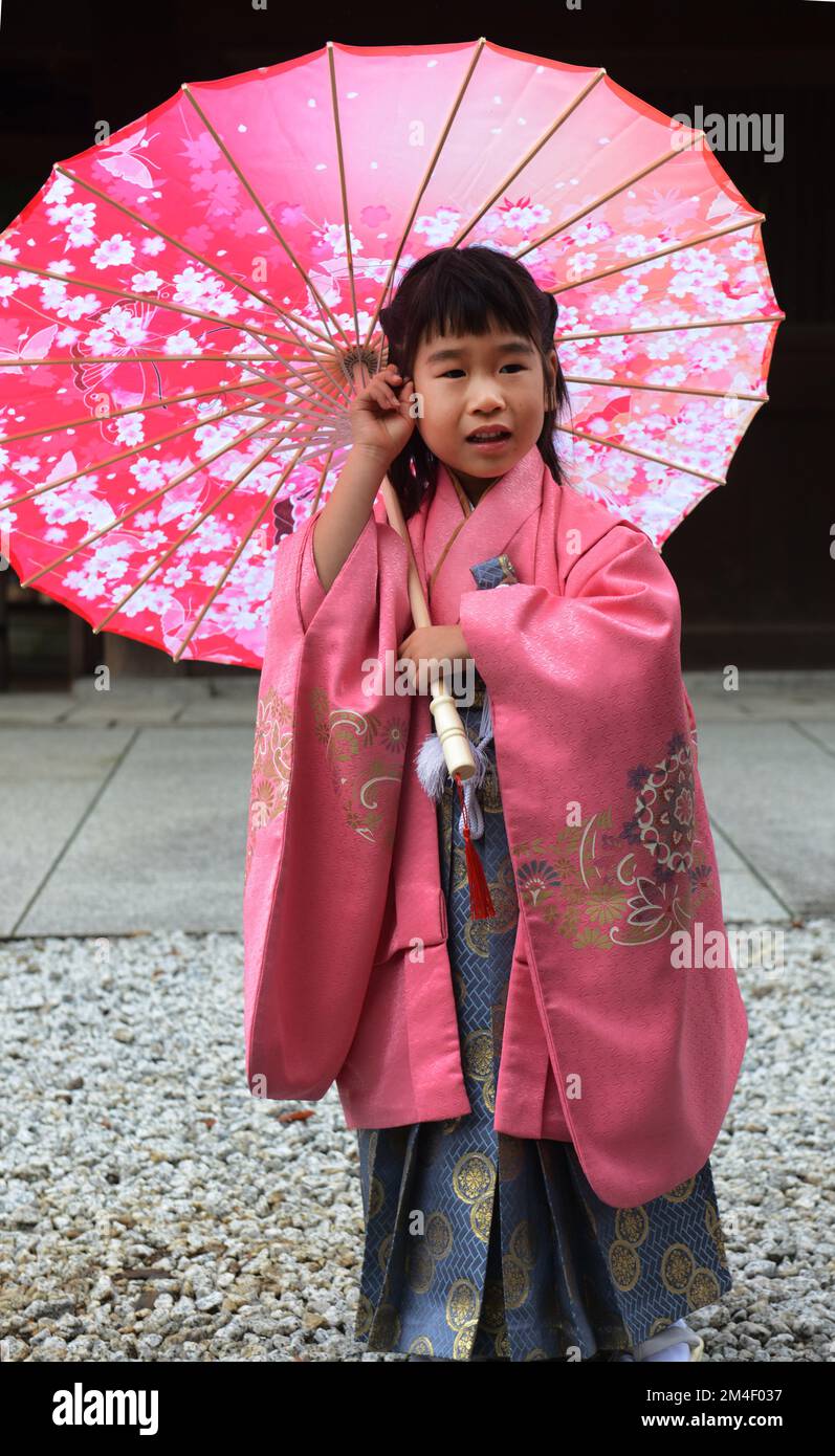 Shichi-Go-San ( Japanese rite of passage festival ) in Meiji Shrine ...