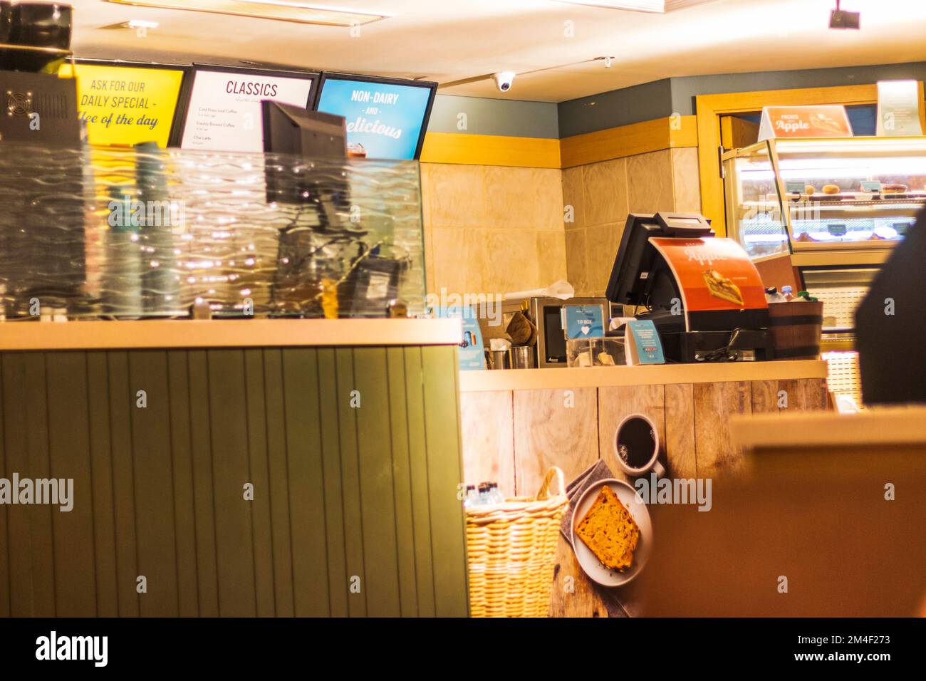 Shot of the interior of inside the coffee shop Stock Photo - Alamy