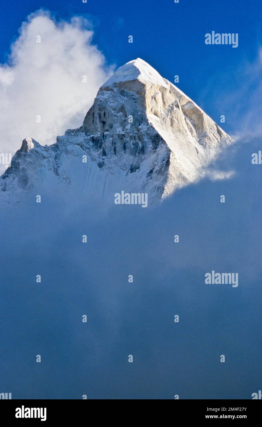 Shivling, with 6543m the highest natural Shiva-Lingam, thrones above ...