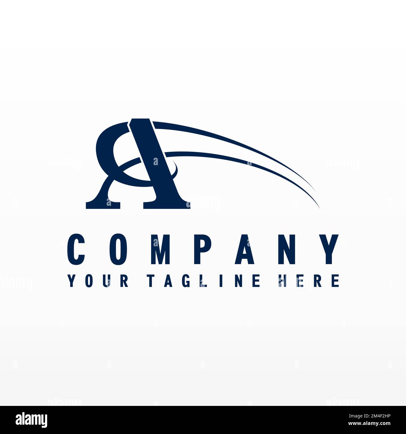 letter or word A serif font with speed Image graphic iconlogo design ...