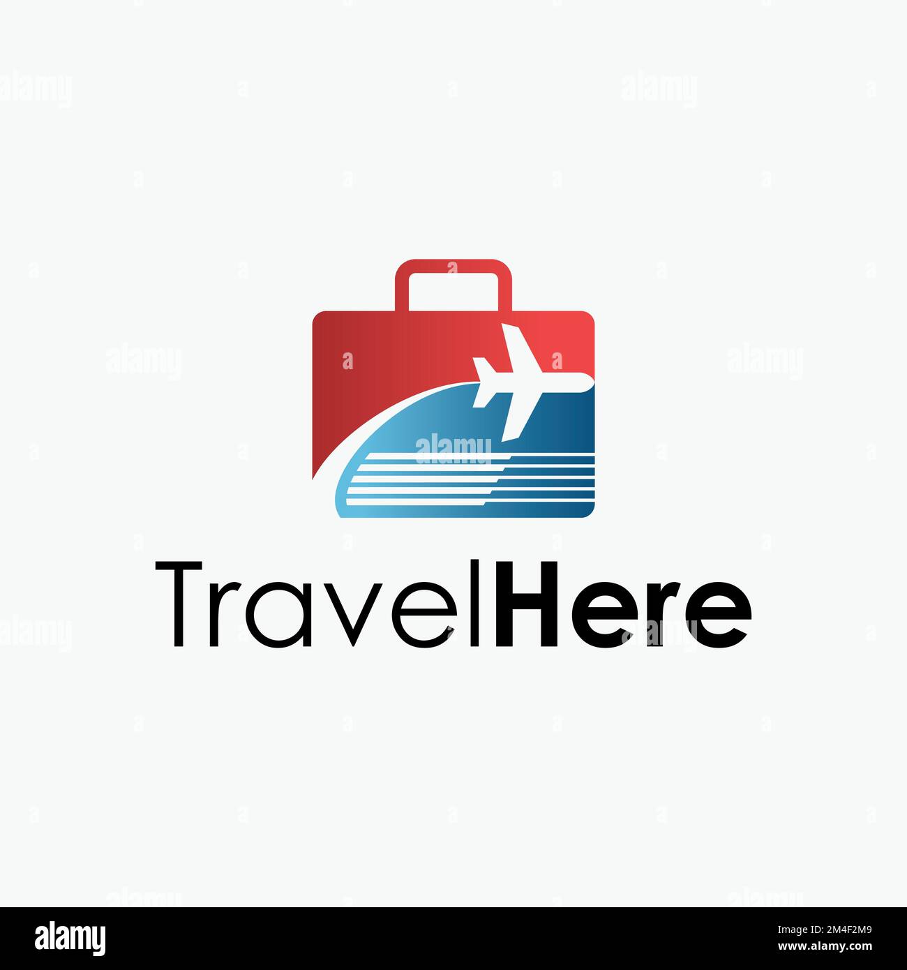 Simple and unique trunk and aircraft in flight Image graphic icon logo ...