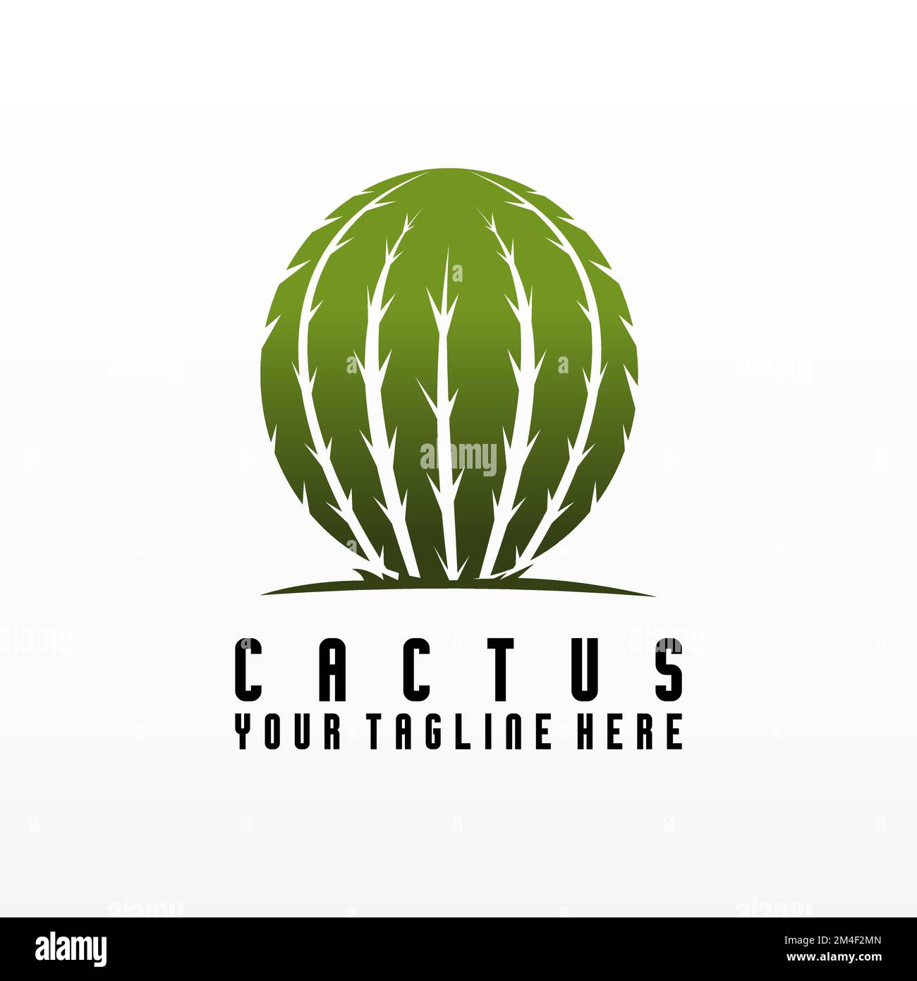 cute and unique round Cactus flower Image graphic icon logo design ...