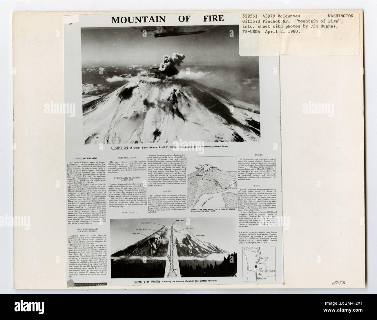 Volcanoes - After Mount St. Helens Eruption - Washington. Photographs ...