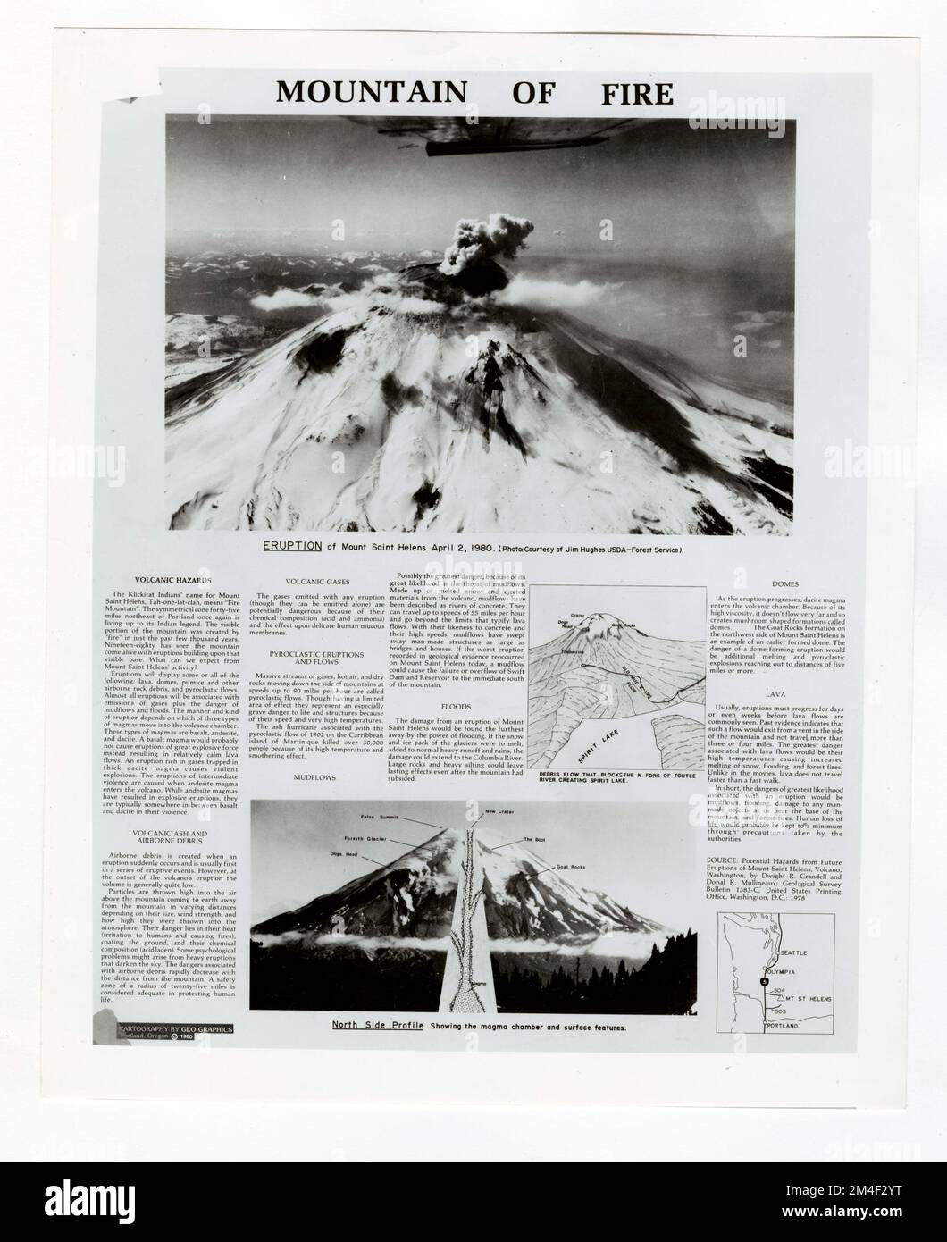 Volcanoes - After Mount St. Helens Eruption - Washington. Photographs ...