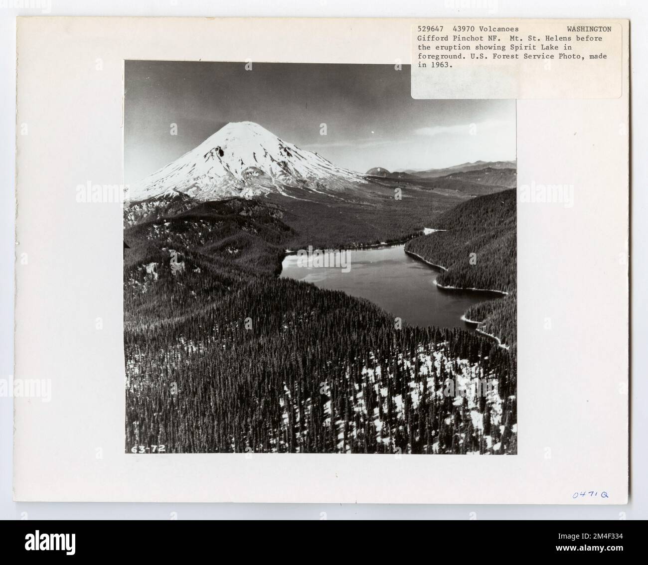 Volcanoes - Before Mount St. Helens Eruption - Washington. Photographs ...