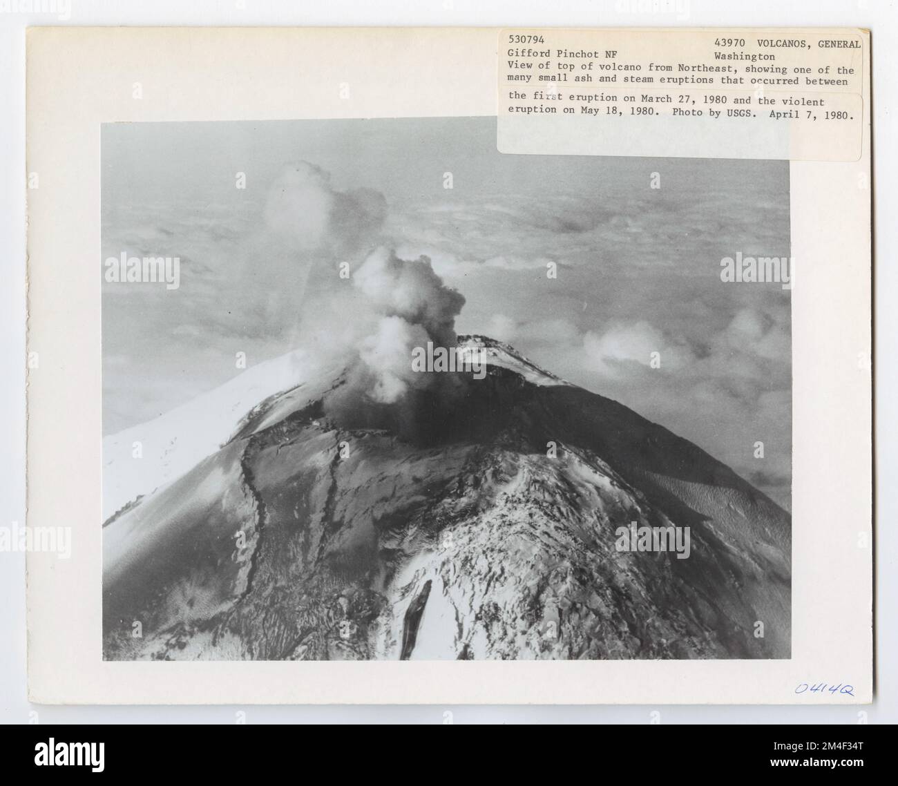 Volcanoes - Before Mount St. Helens Eruption - Washington. Photographs ...