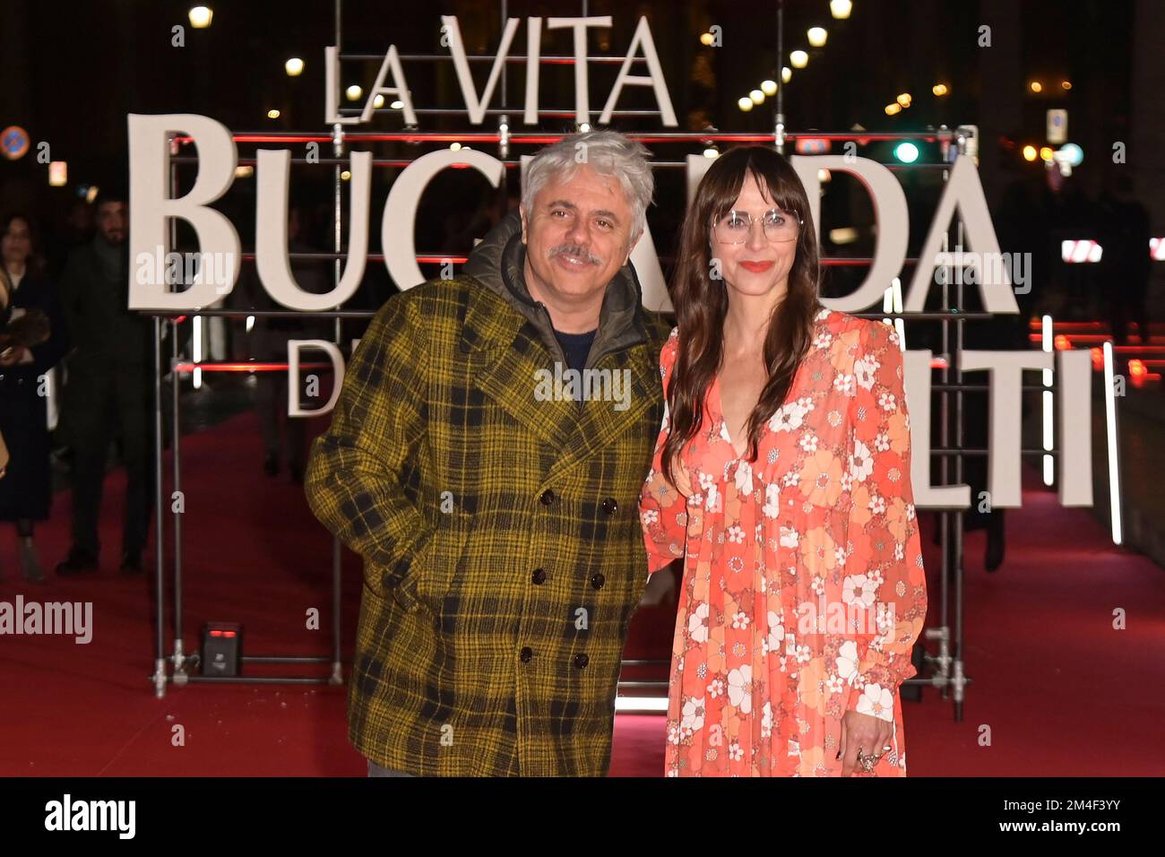 Rome, Italy. 20th Dec, 2022. Dino Abbrescia (l) and Susy Laude (r ...