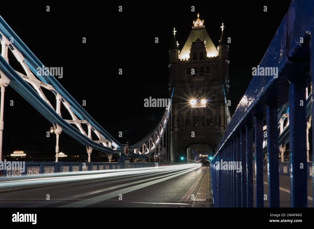 The light on the Tower Bridge Stock Photo - Alamy