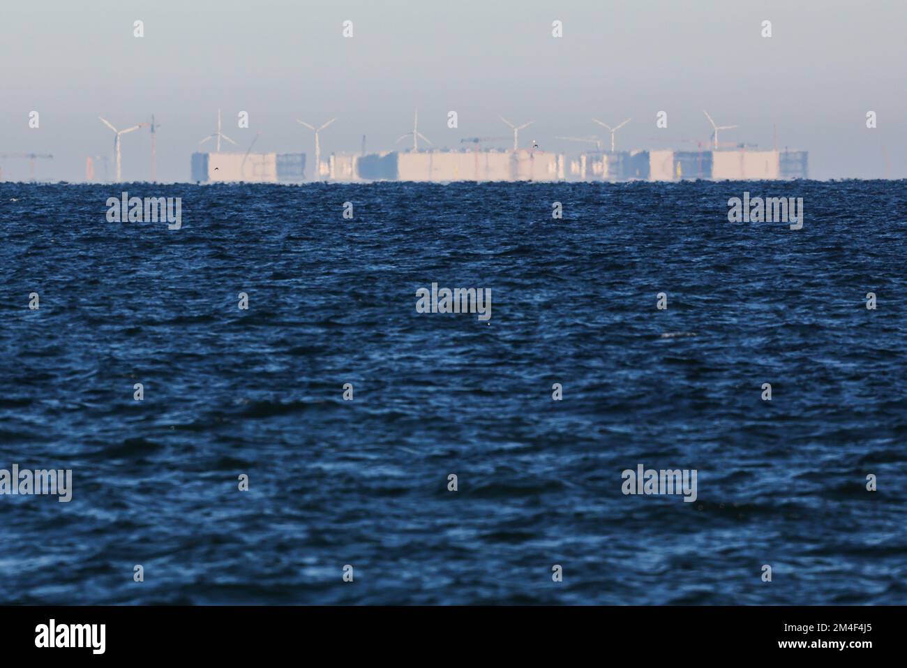 Fehmarn, Germany. 16th Dec, 2022. The tunnel element factory for the ...