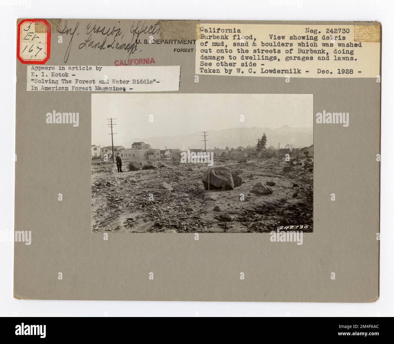 Soil Erosion - California. Photographs Relating to National Forests ...