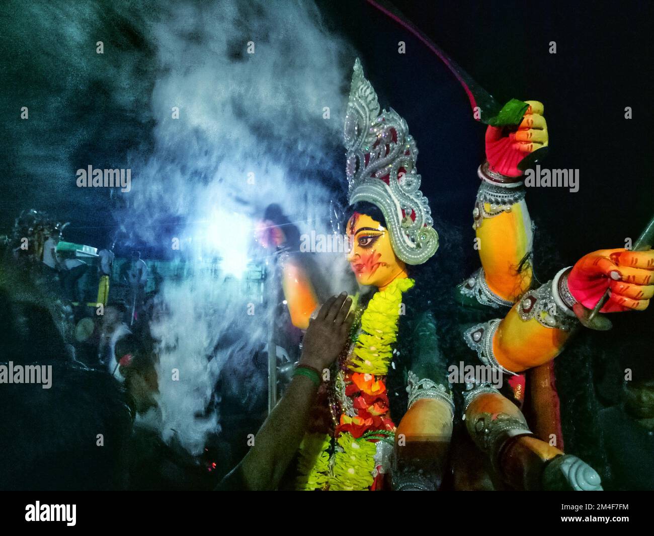 Vijay Dashami, During Durgapuja Stock Photo - Alamy