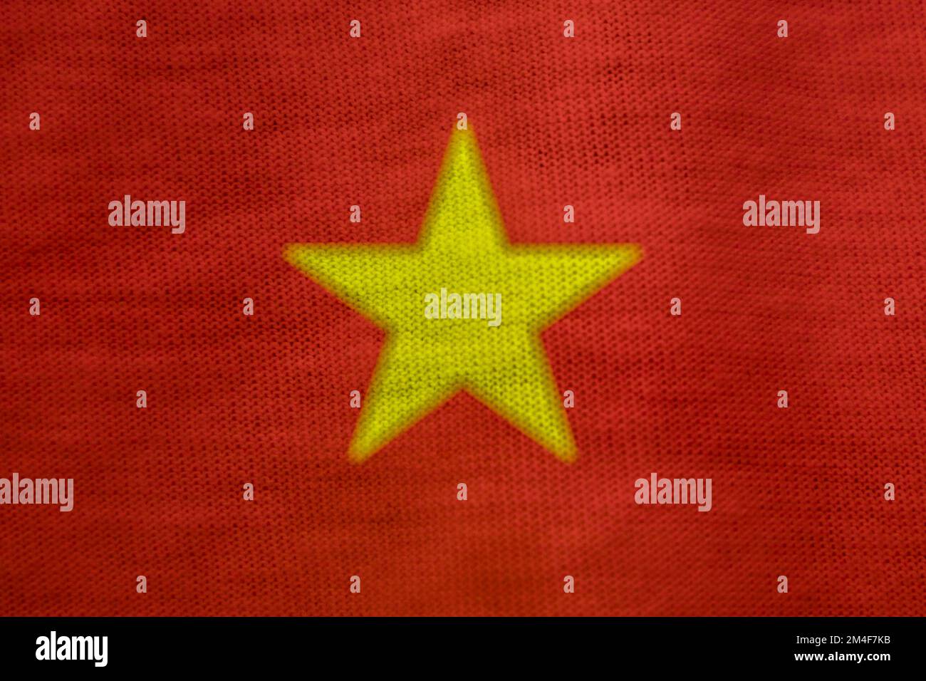 vietnam flag texture as background Stock Photo - Alamy