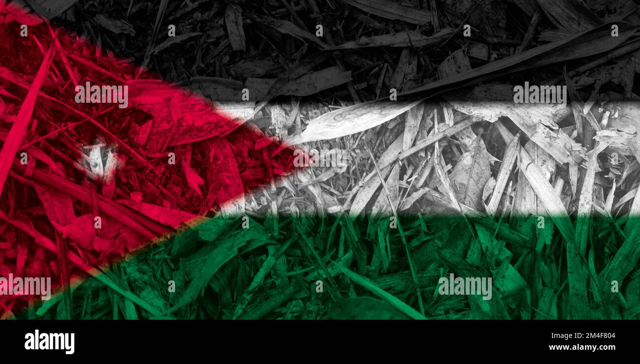 Jordan flag texture as background Stock Photo - Alamy