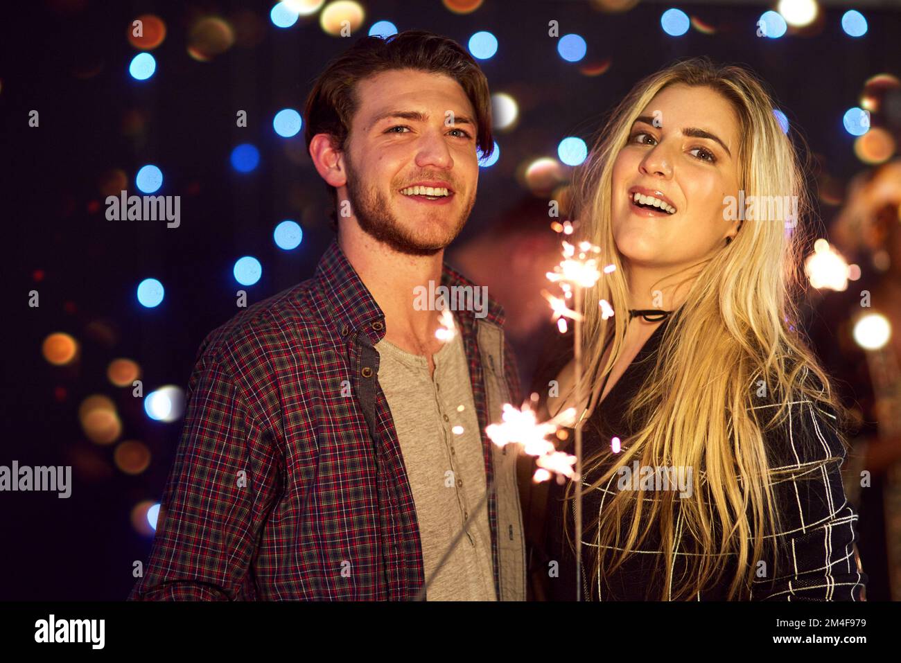 We have the best time together. Portrait of an attractive young couple ...