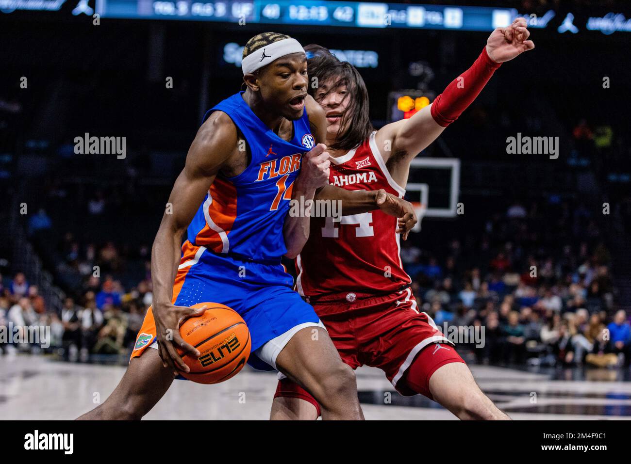 Charlotte, NC, USA. 20th Dec, 2022. Florida Gators guard Kowacie Reeves ...