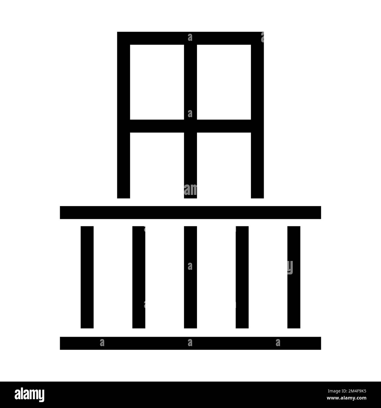 Balcony icon vector for graphic design, logo, website, social media ...