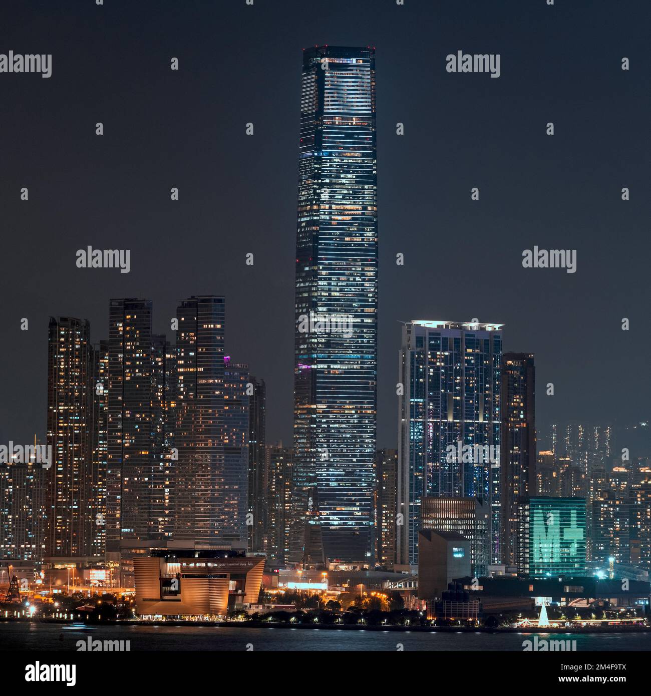 The ICC International Commerce Centre, and Hong Kong's brand new M+ ...