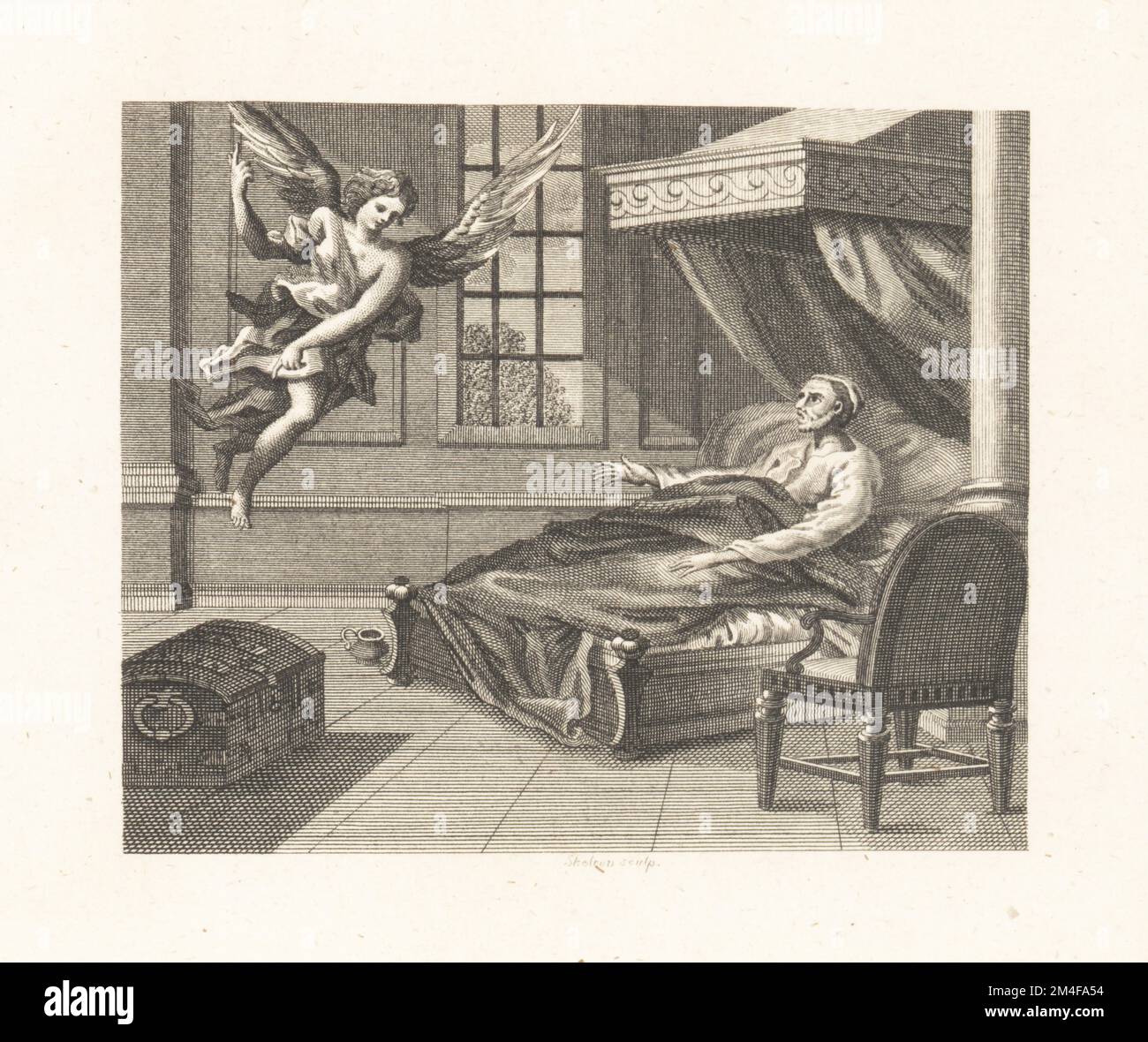 The angel of death engraving hi-res stock photography and images - Alamy