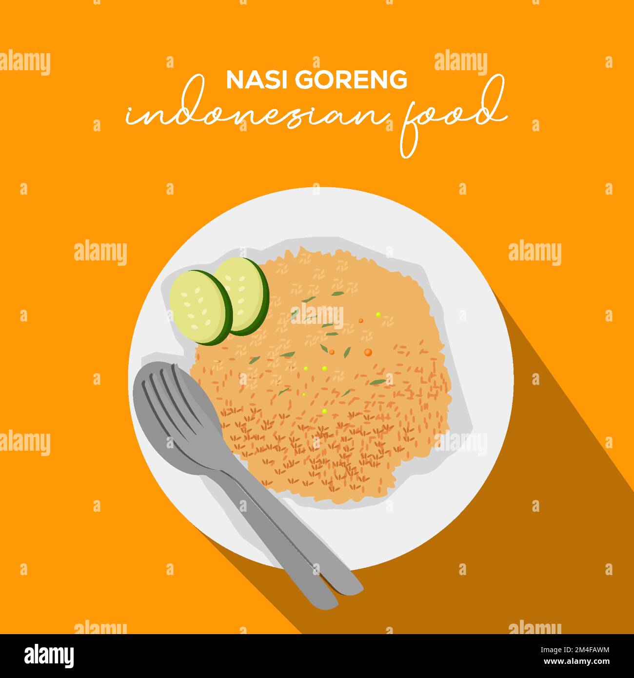 Fried rice Stock Vector Images - Alamy