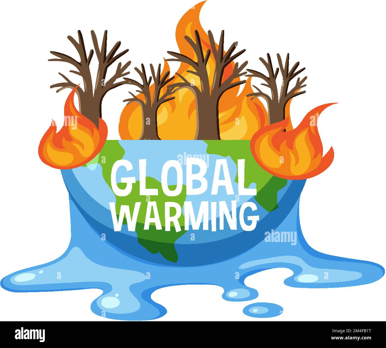 Global warming vector concept illustration Stock Vector Image & Art - Alamy