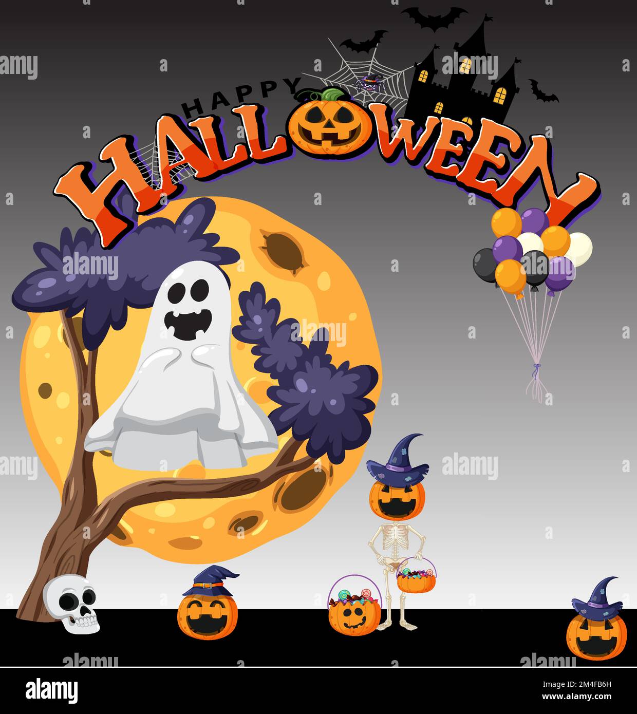 Halloween word clipart hi-res stock photography and images - Alamy