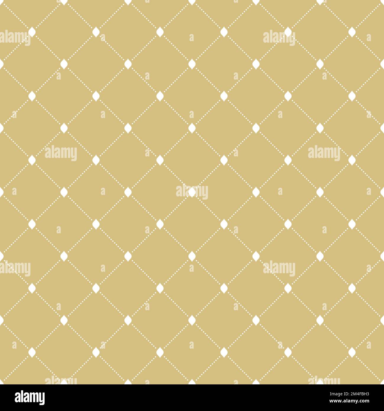 Geometric golden and white dotted vector pattern. Seamless abstract ...