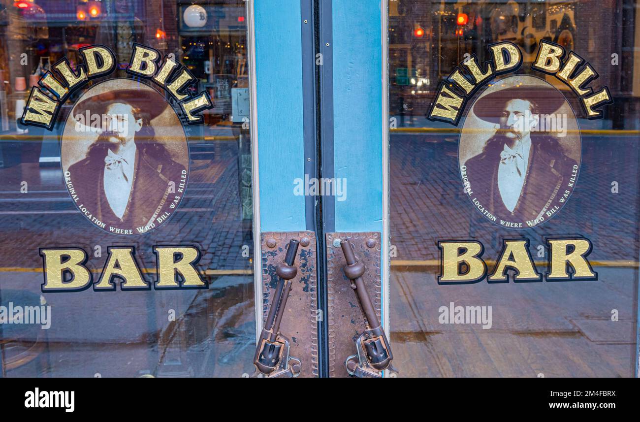 Old Western Saloon Where Wild Bill Hickok Was Killed, Deadwood, South ...