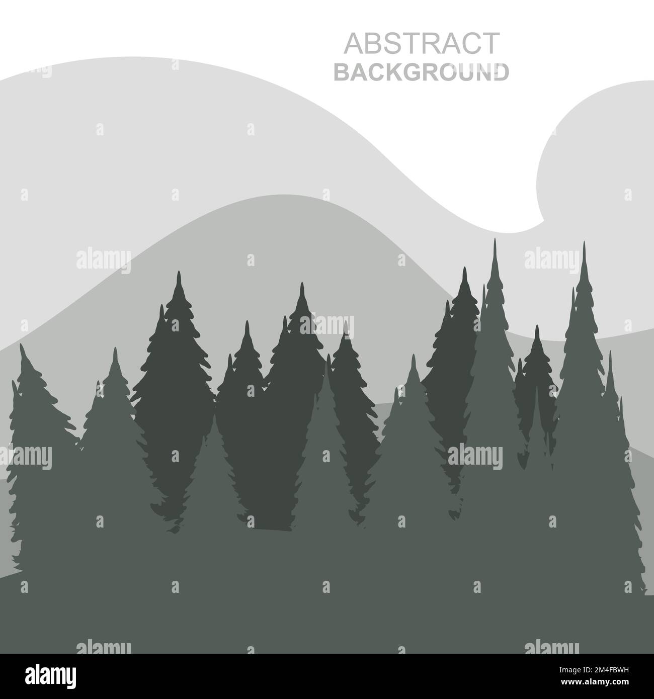 Sunset forest adventure Stock Vector Images - Alamy