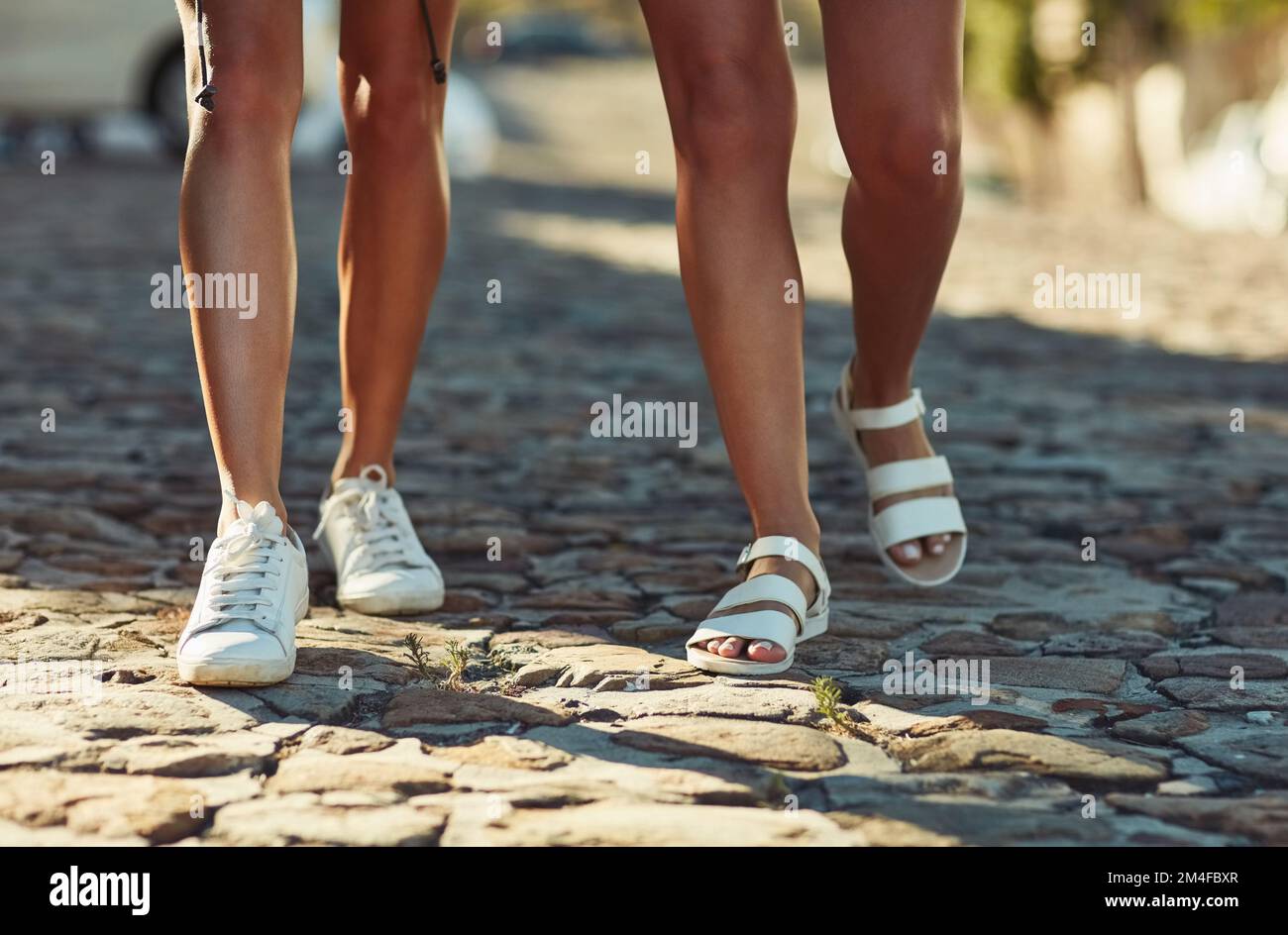 Low angle shot following woman hi-res stock photography and images - Alamy