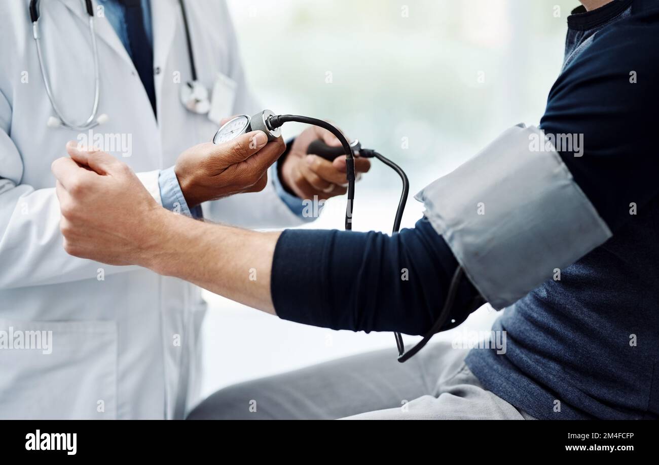 Im happy with your blood pressure levels. an unrecognizable male doctor ...