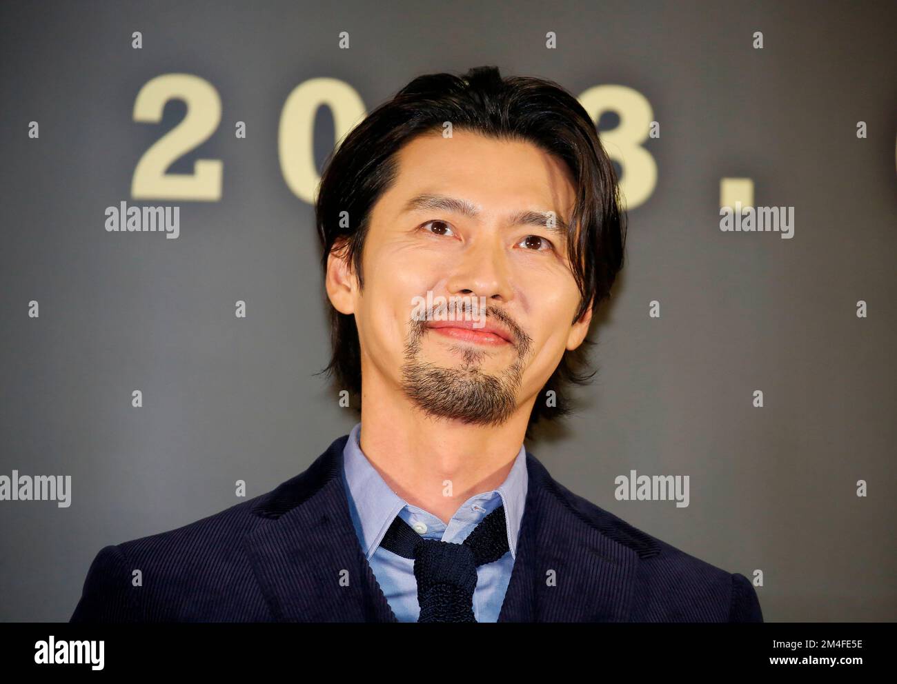 Hyun Bin, Dec 20, 2022 : Actor Hyun Bin attends a press conference for ...
