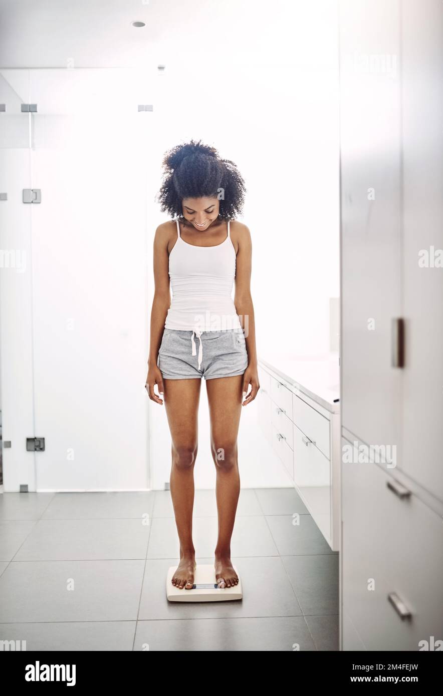 All that time spent at the gym is paying off. Full length shot of an ...