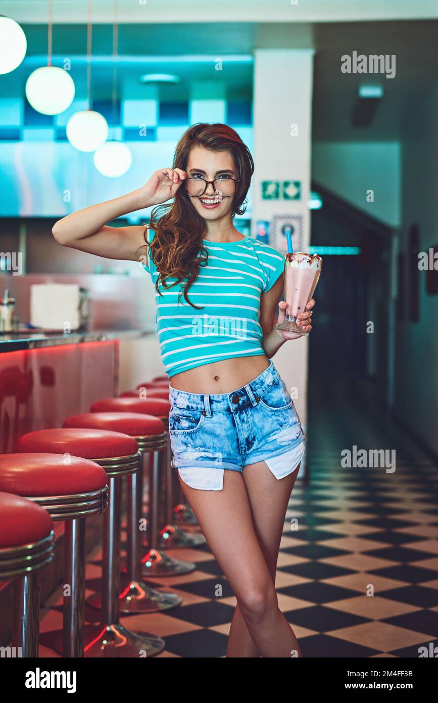 You should try one. Cropped portrait of an attractive young woman ...