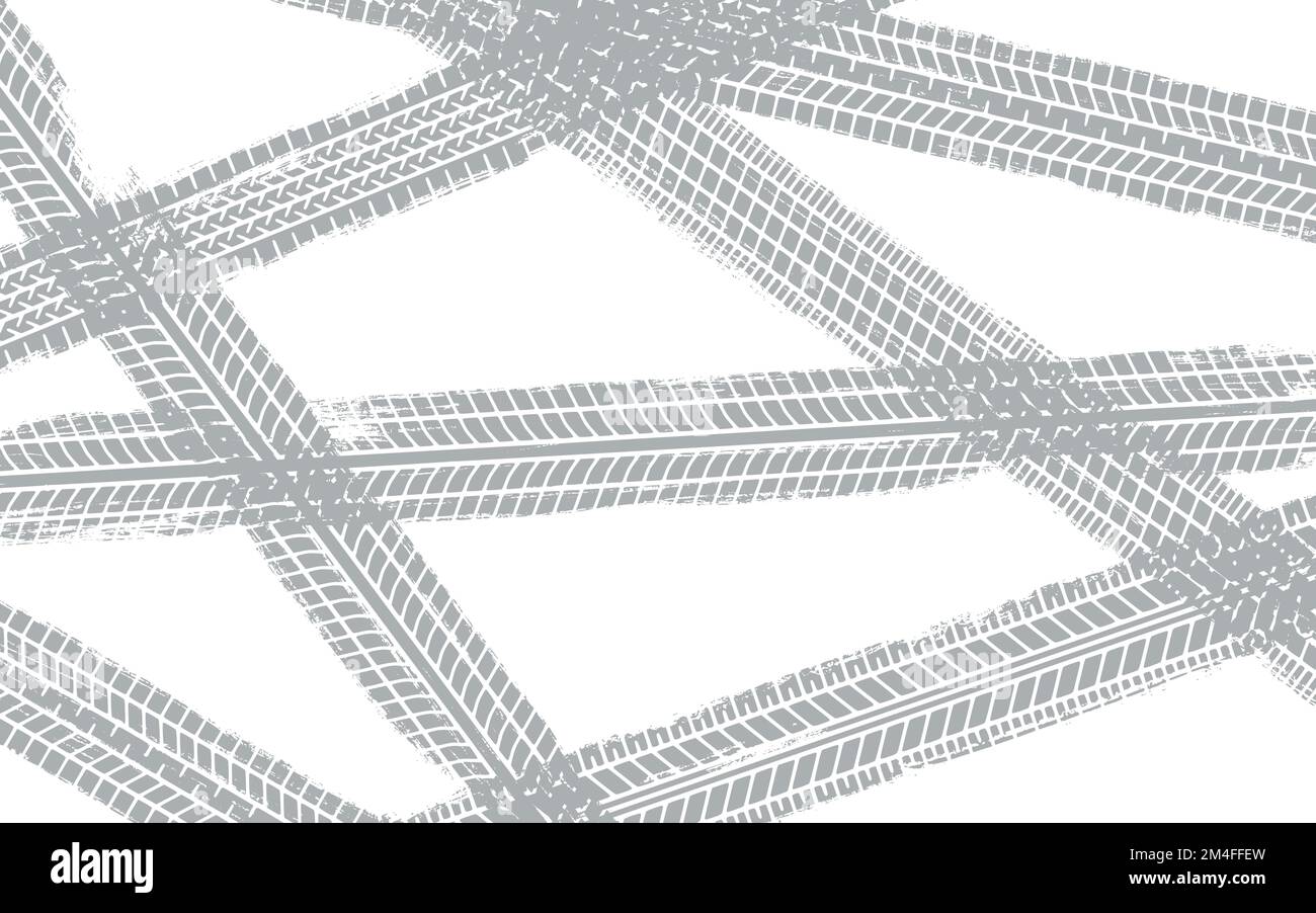 Auto tire tread grunge element. Car and motorcycle tire pattern, wheel ...