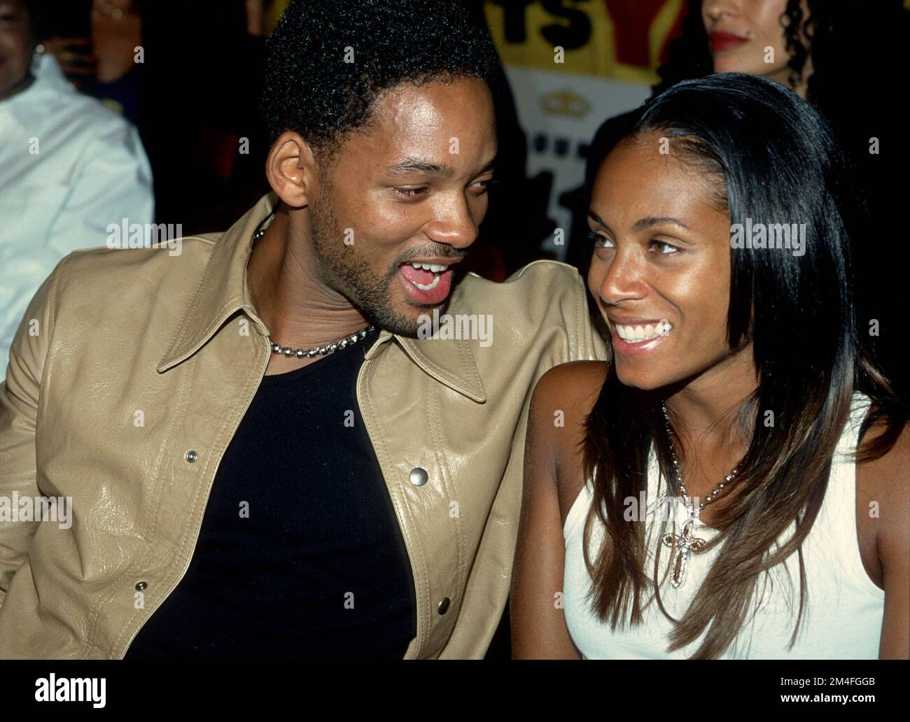 Will Smith And Jada Pinkett Smith Attending The 2000 American Music Awards Credit Ron Wolfson