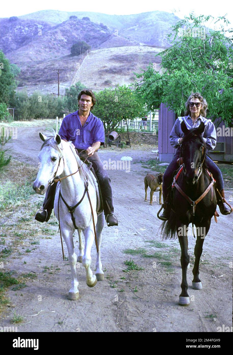 Patrick Swayze at the Taping of "Superstars & Their Moms" at Patrick ...