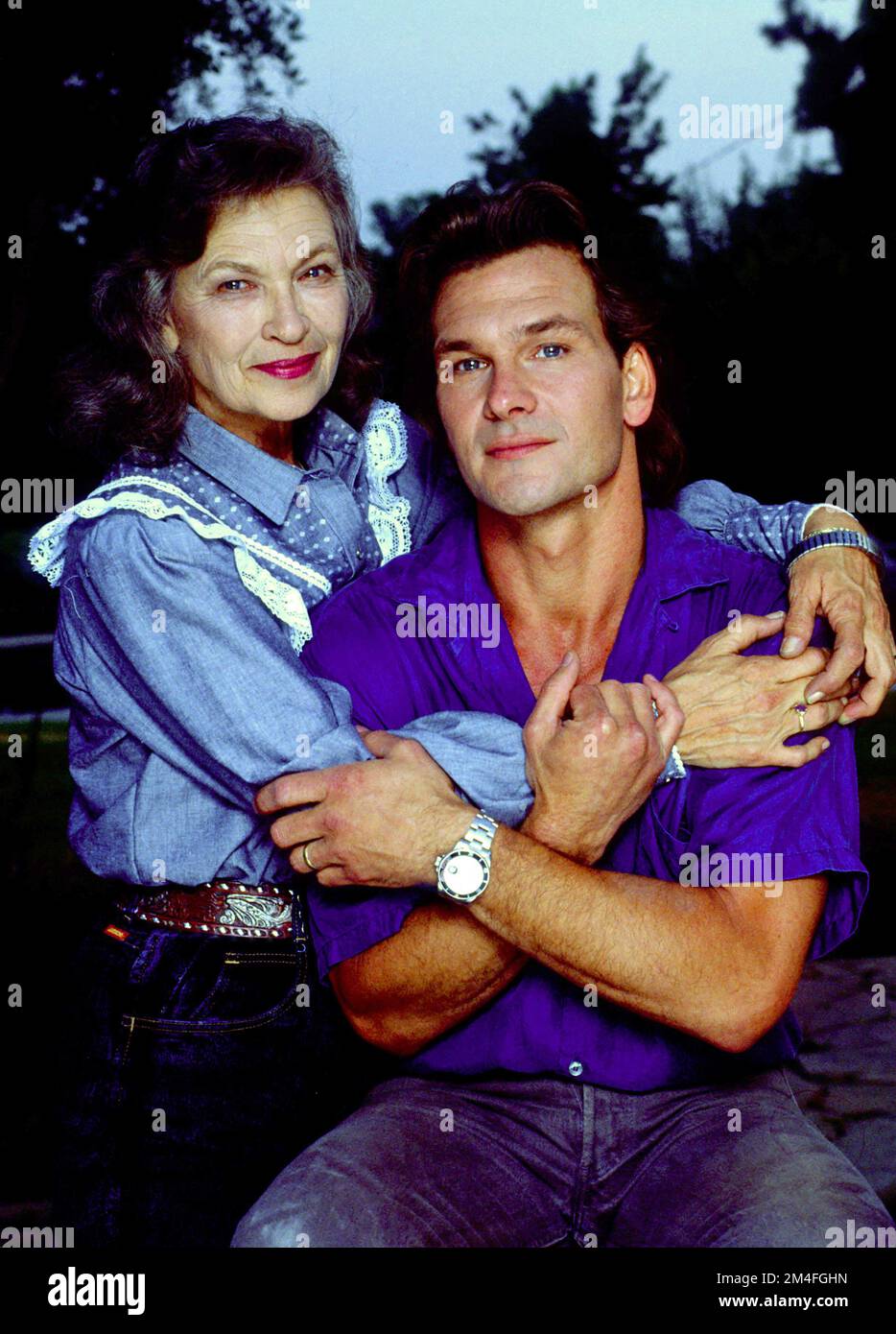 Patrick Swayze at the Taping of "Superstars & Their Moms" at Patrick ...