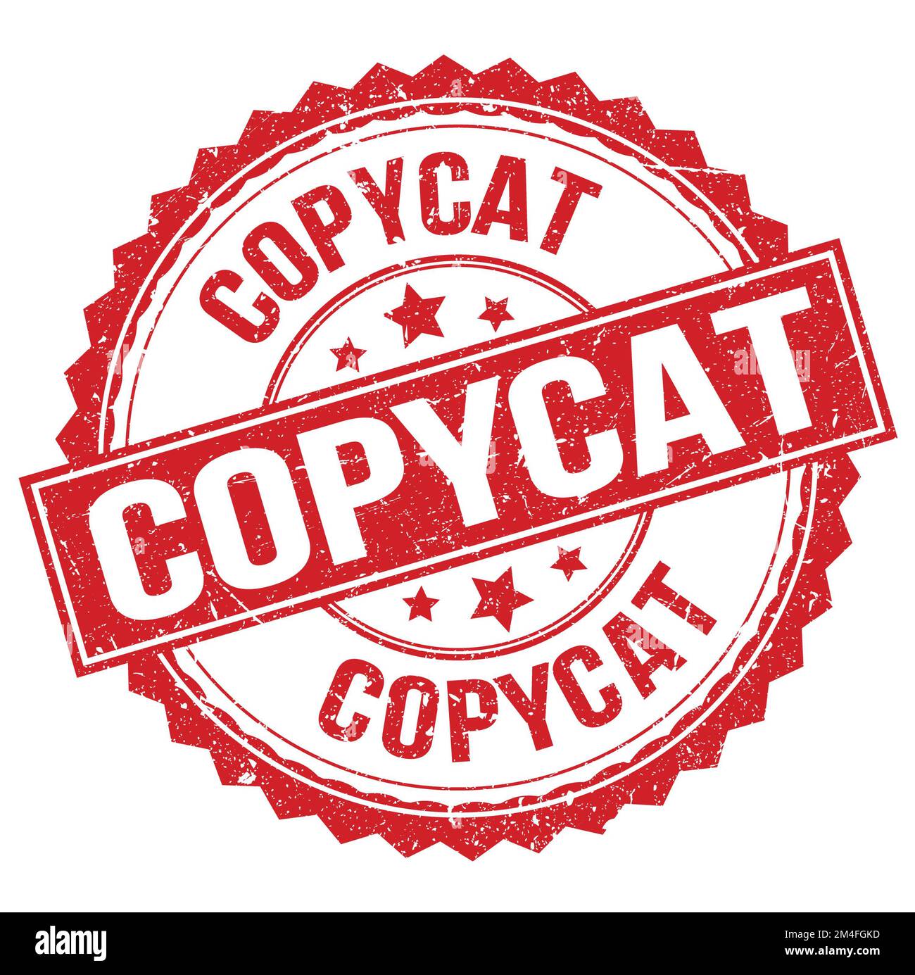 COPYCAT text written on red round stamp sign Stock Photo - Alamy