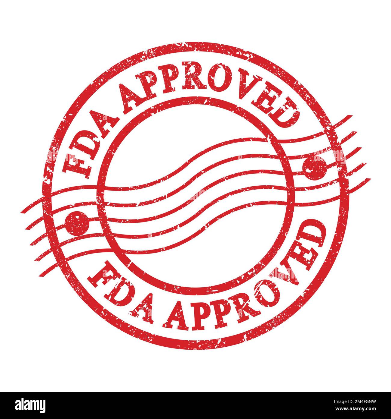 FDA APPROVED, text written on red grungy postal stamp Stock Photo - Alamy