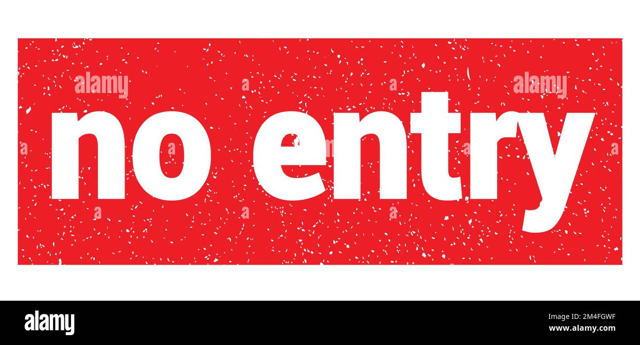 No entry text Cut Out Stock Images & Pictures - Alamy