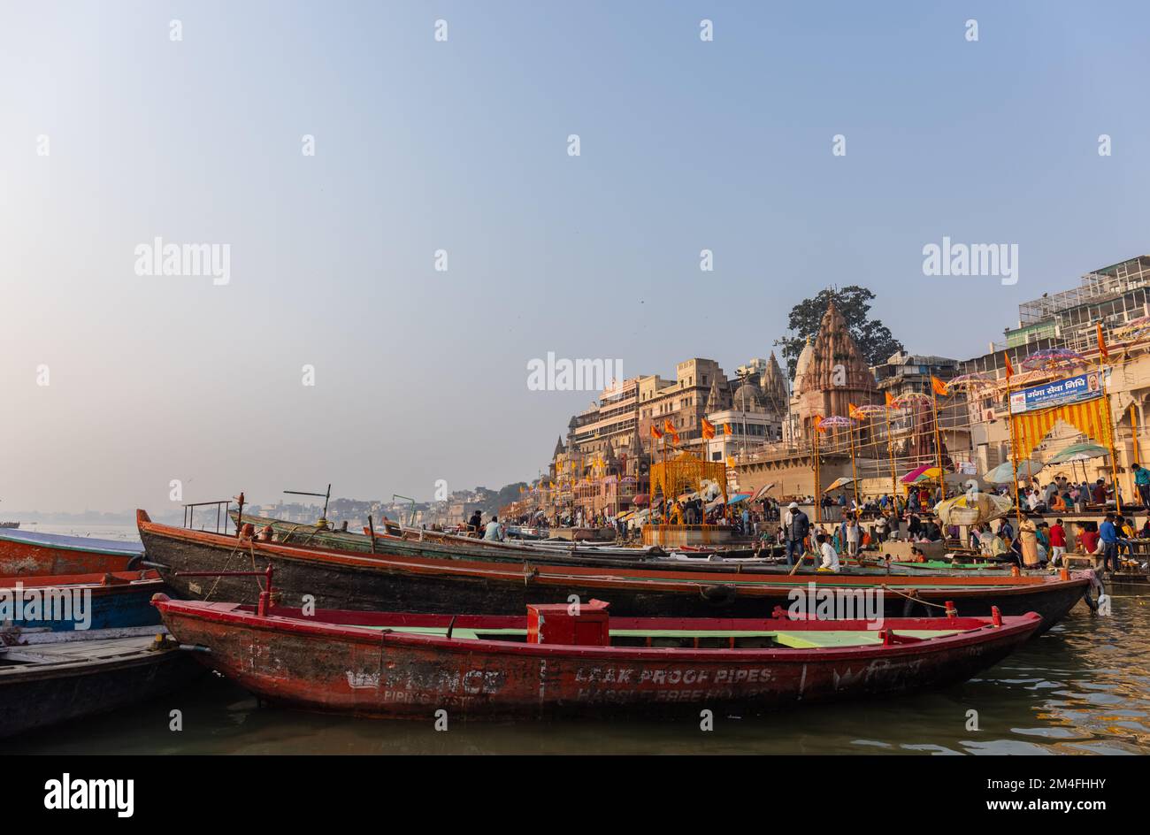 Varanasi, Uttar Pradesh, India - November 2022: Historic Varanasi city ...